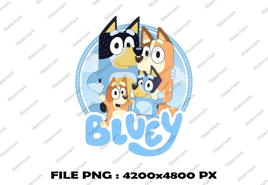Bluey Family Png Bluey Family Instant Download Png Bluey and - Etsy