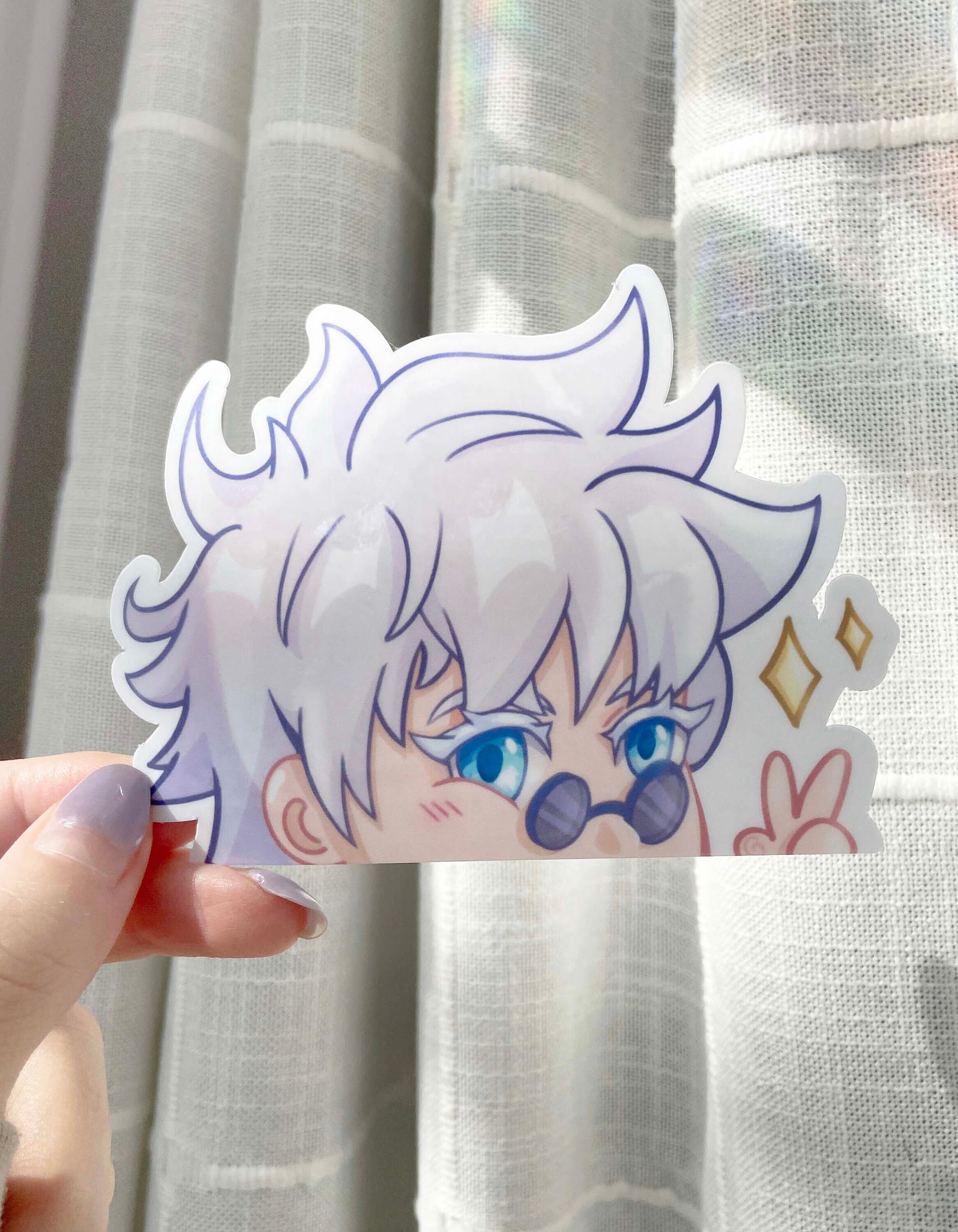 Jujutsu Kaisen Peeker Holographic Stickers JJK Sukuna Holographic ...