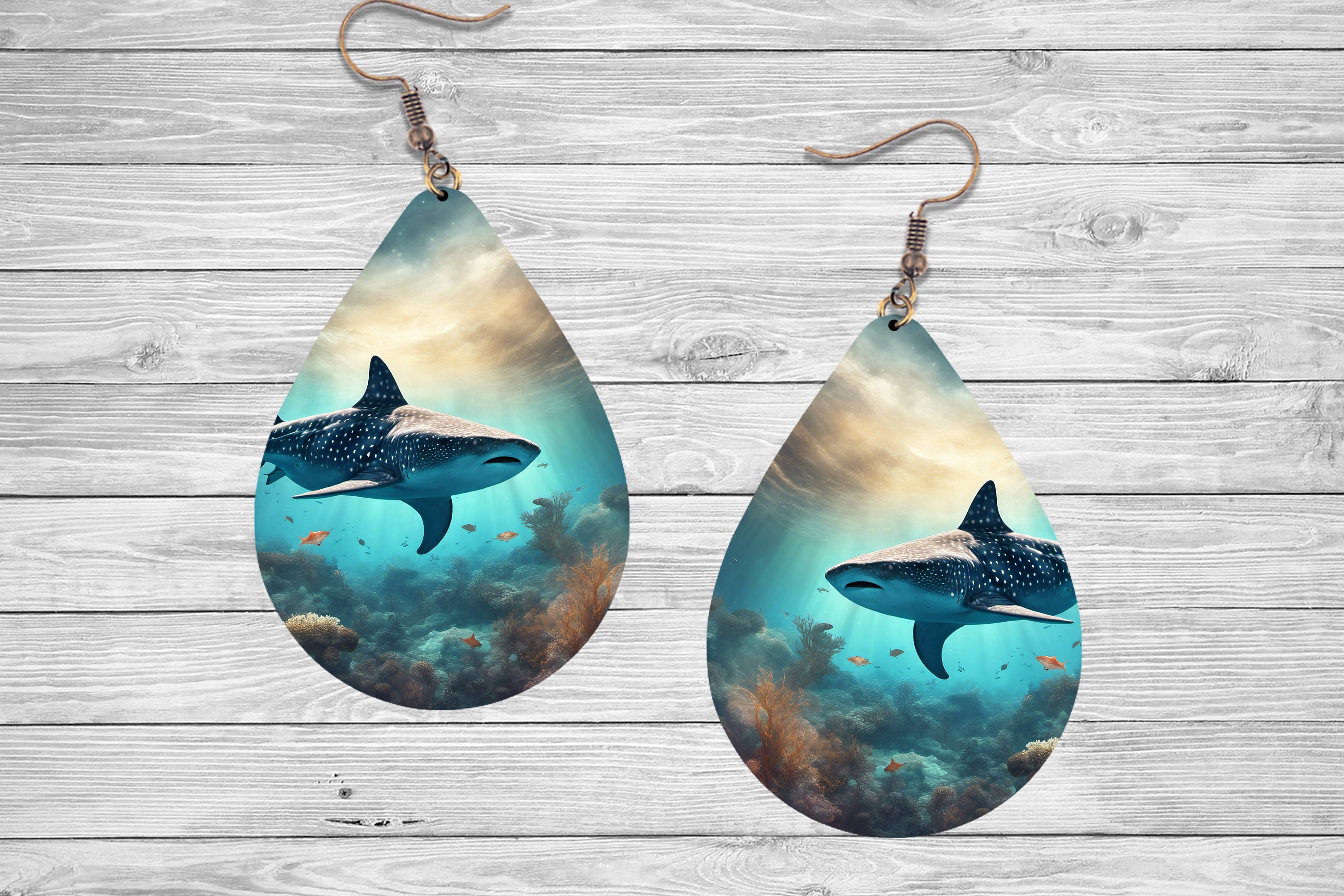 Whale Shark Design Bundle, 20+ Whale Shark JPEGS, Fantasy Clipart ...