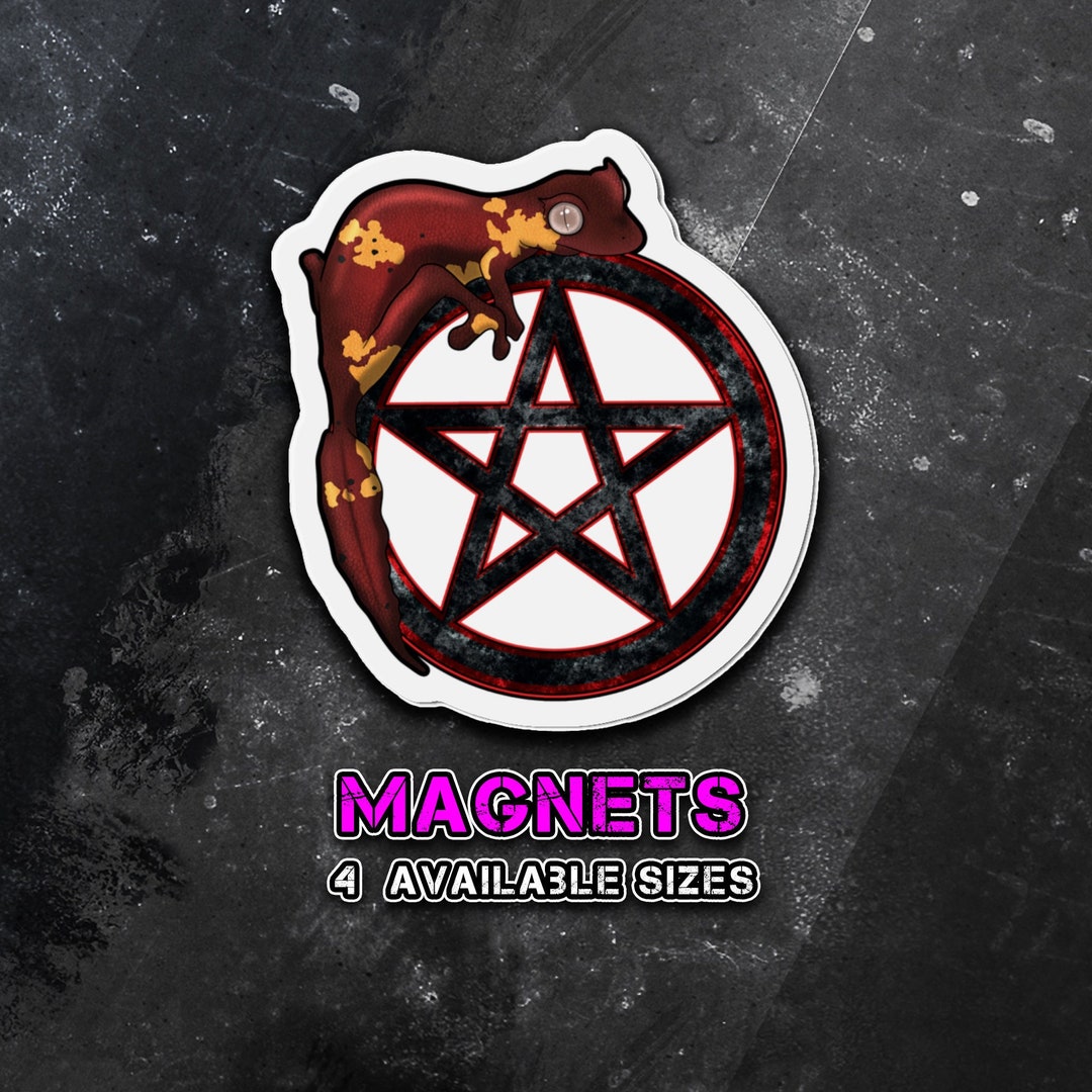 Satanic Leaf Tail Gecko Magnet, Lizard Car Magnet for Reptile Lover ...