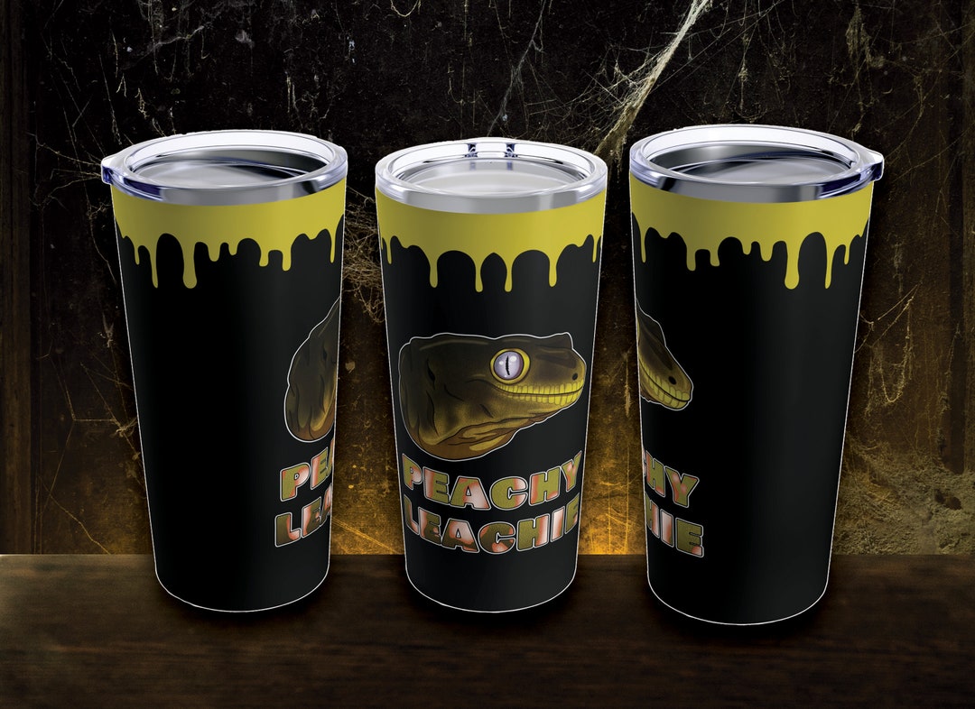 Leachianus Gecko Tumbler, Lizard Coffee Cup for Reptile Lover, Peachy ...