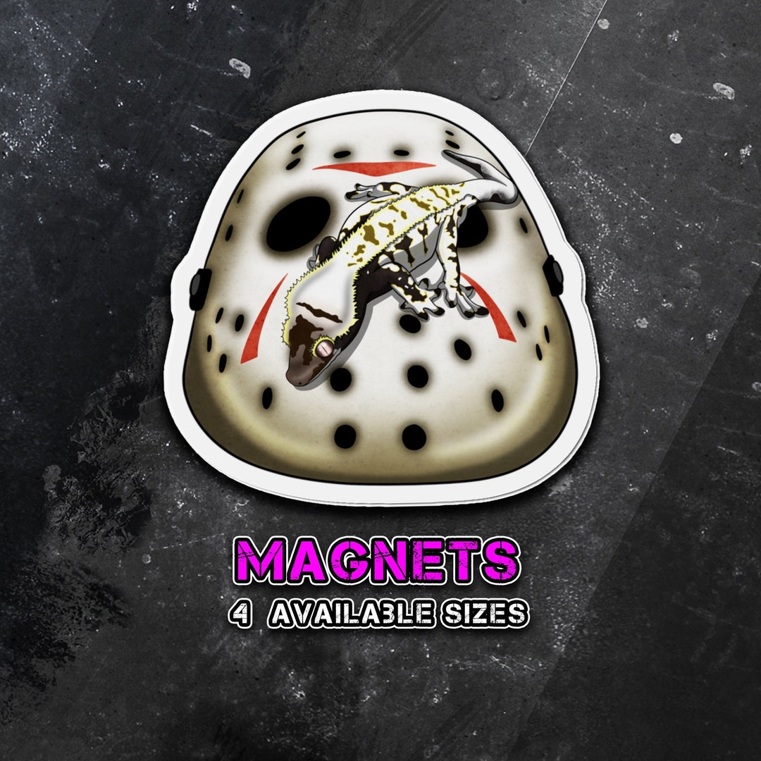 Crested Gecko Magnet, Lizard Magnet for Reptile Lover, Friday the 13th ...