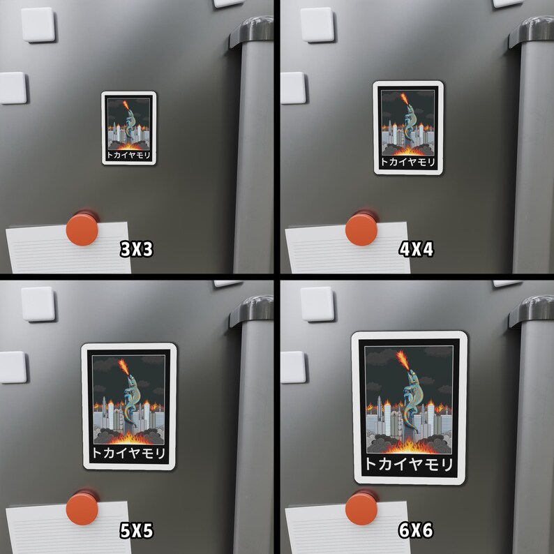 Tokay Gecko Magnet, Lizard Magnet for Reptile Lover, Japanese Godzilla ...