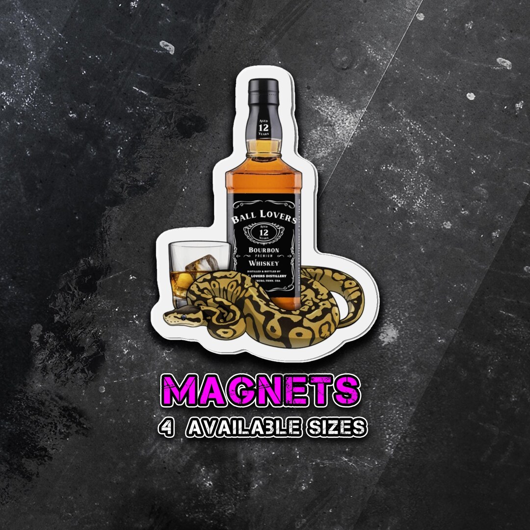 Ball Python Magnet, Snake Magnet for Reptile Lover, Bourbon Lover ...