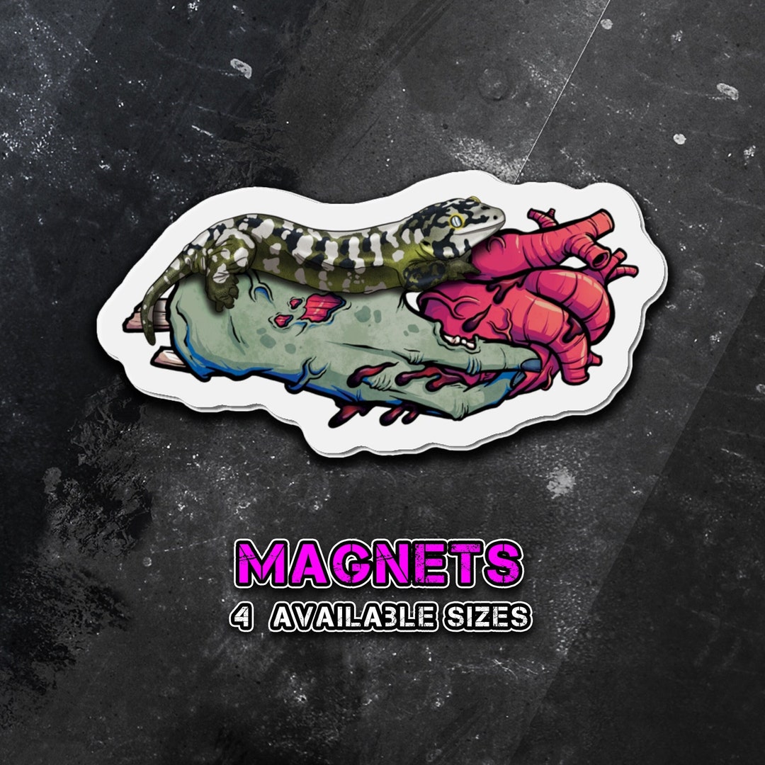 Leachie Gecko Magnet, Lizard Magnet for Reptile Lover, Zombie Hand ...