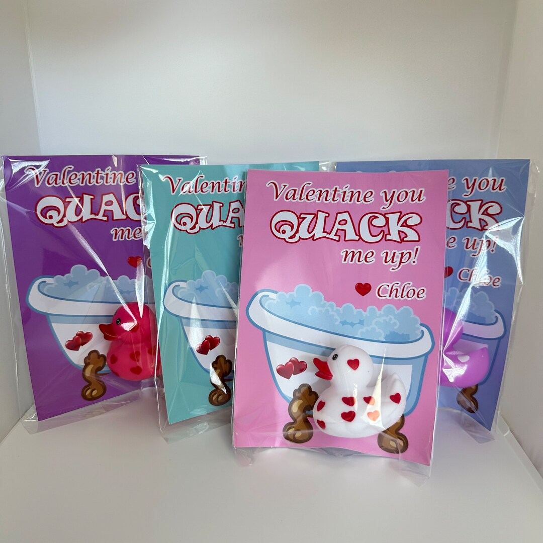 Valentine You QUACK Me up Rubber Duck Party Favors Set of 12 - Etsy