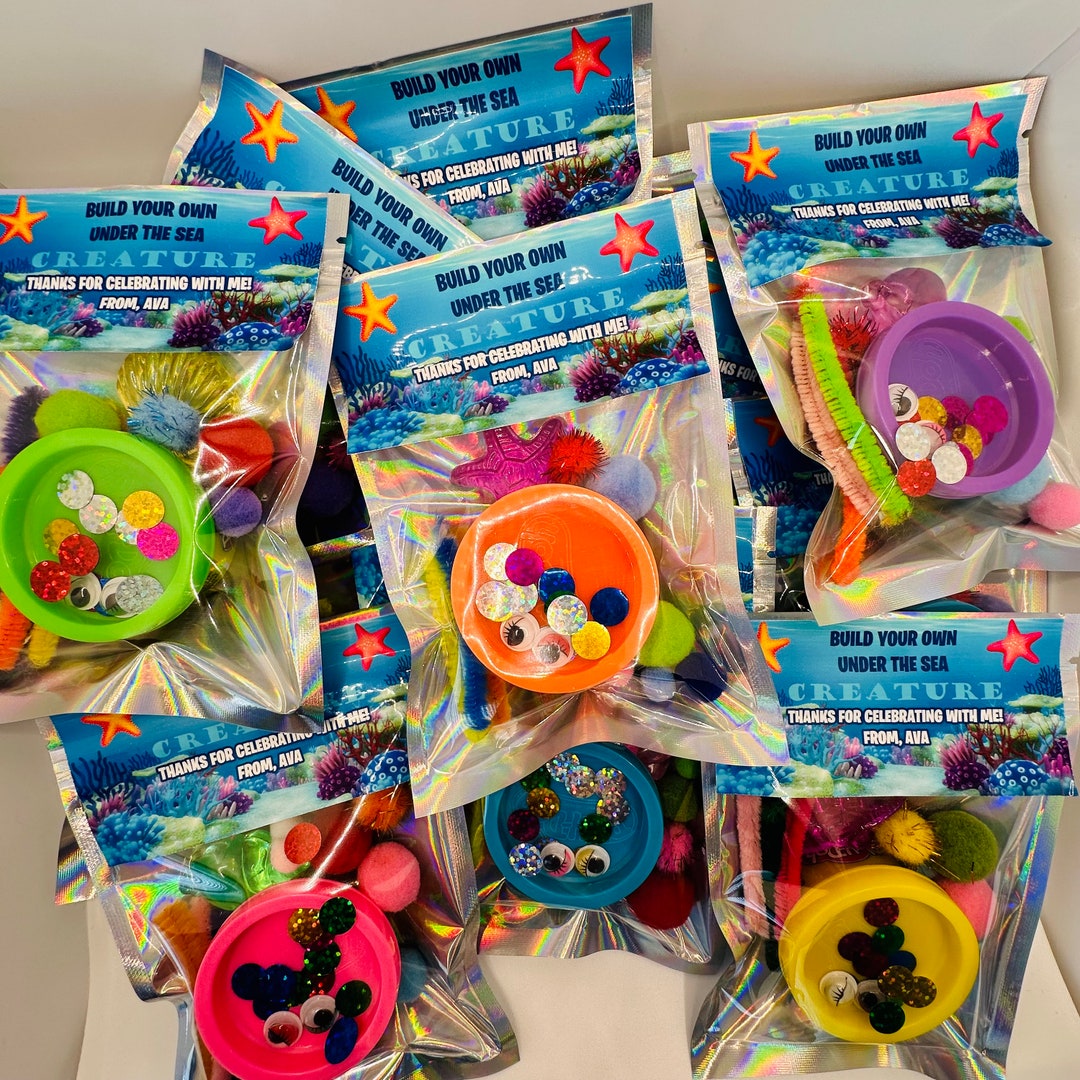 Build Your Own Under the Sea Creature Birthday Classroom Treat Favor ...