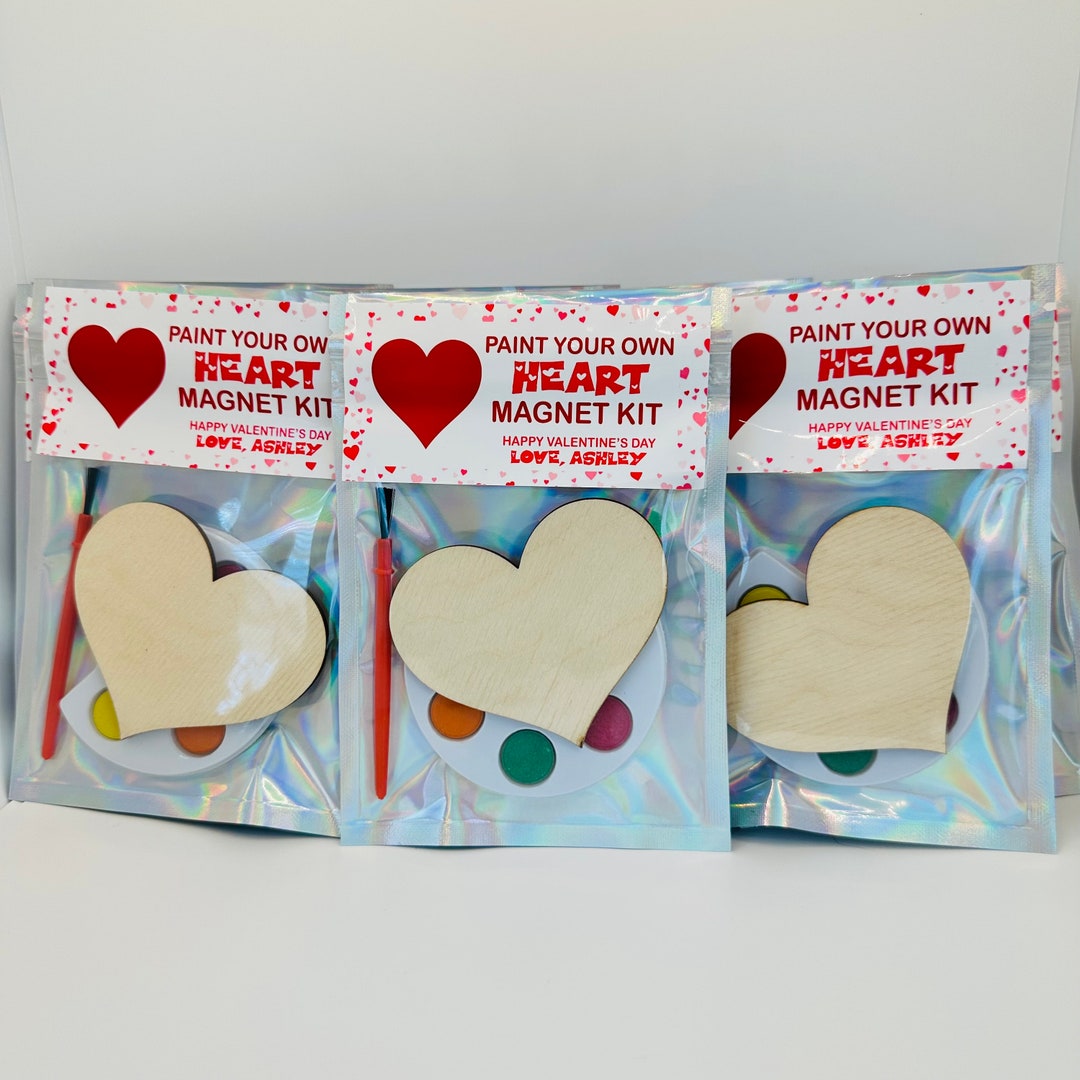 Paint Your Own Heart, Valentine's Day Craft, Classroom Party Treat ...