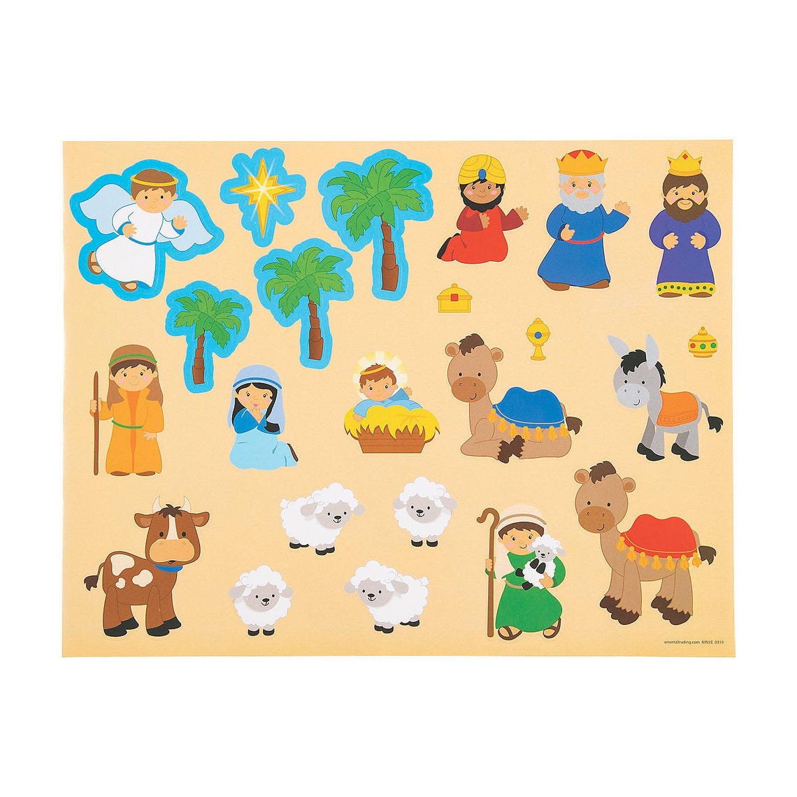 Design Your Own Nativity Paper Repositionable Sticker Scenes Sticker ...