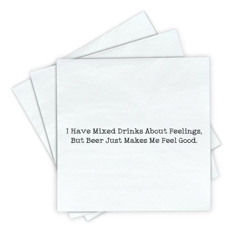 Beer Quotes Beverage Cocktail Party Favors Supplies Decorations Napkins ...