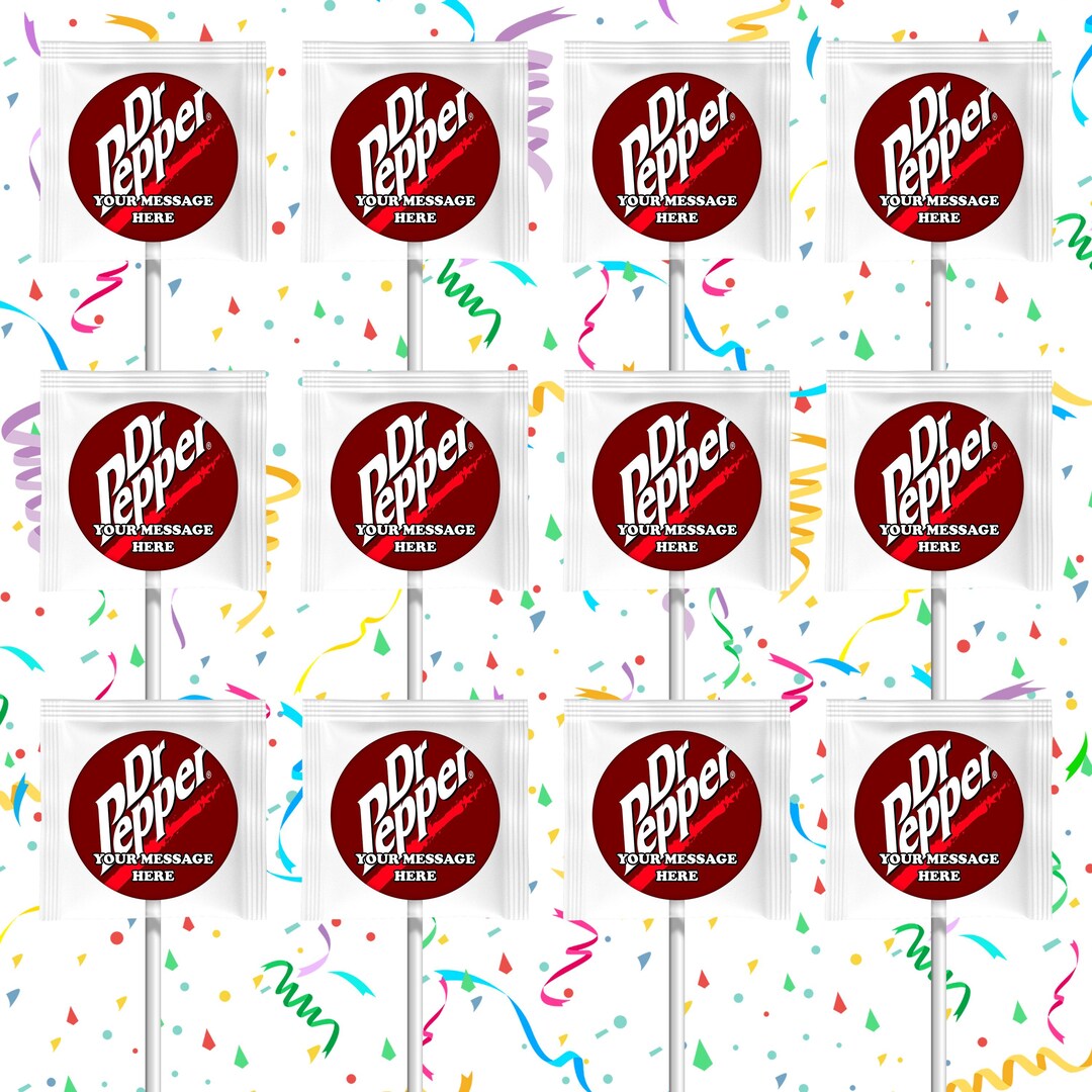 Dr Pepper Party Favors Supplies Decorations Lollipops 12 Pcs - Etsy