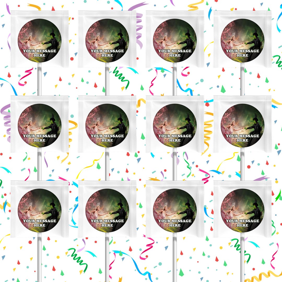 Wicked Party Favors Supplies Decorations Lollipops 12 Pcs - Etsy