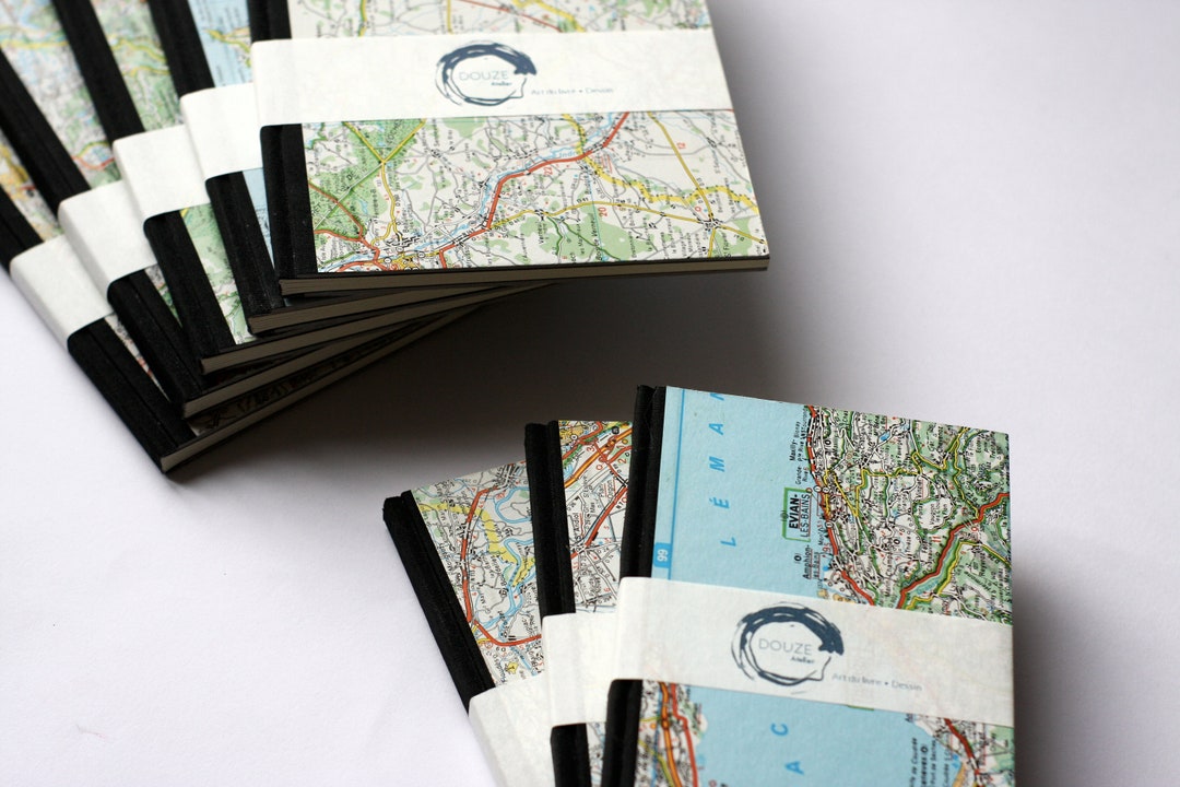 Road Map Cover Notebook, Voyage En France Series - Etsy