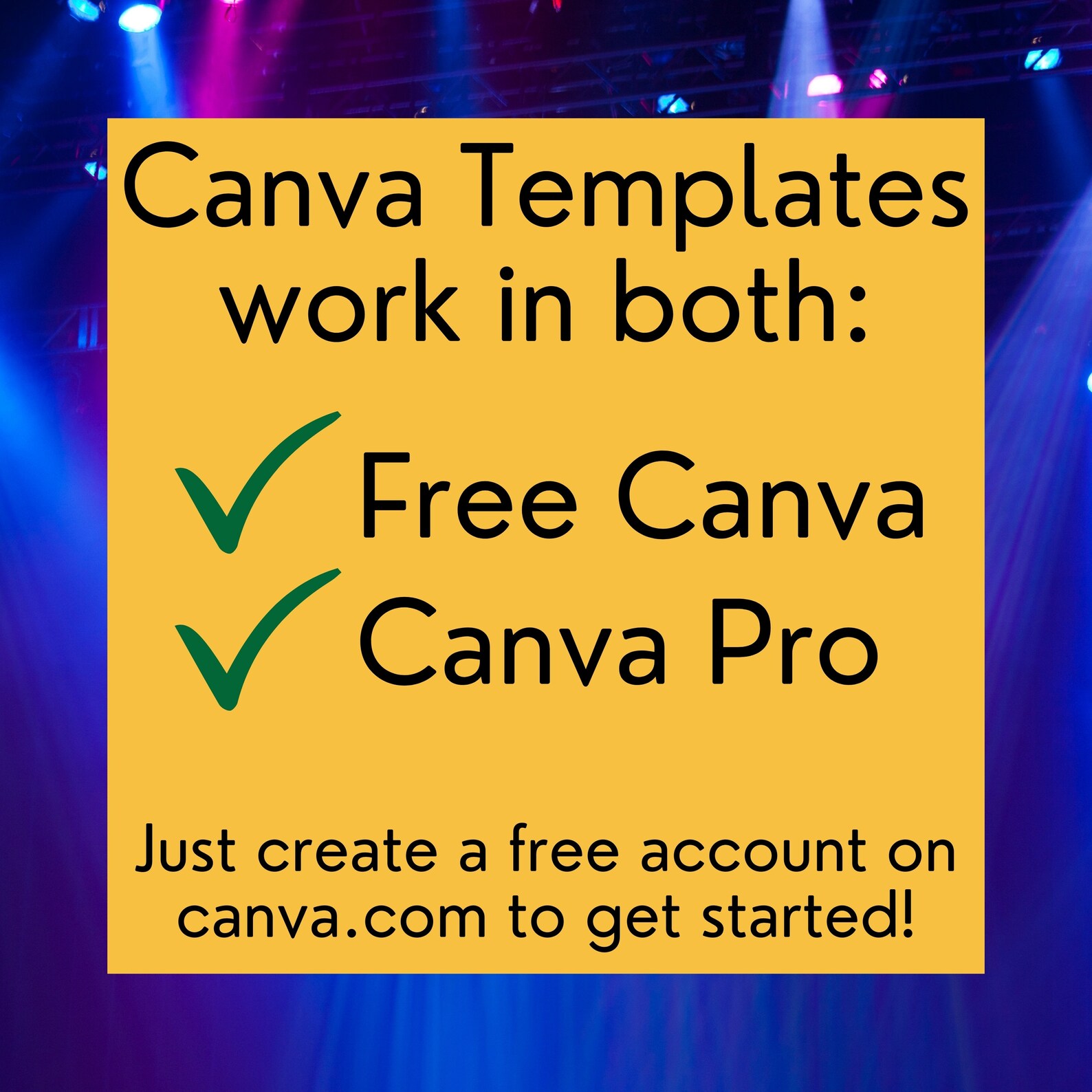 Editable Concert Ticket Canva Template Concert Ticket Stub Editable ...