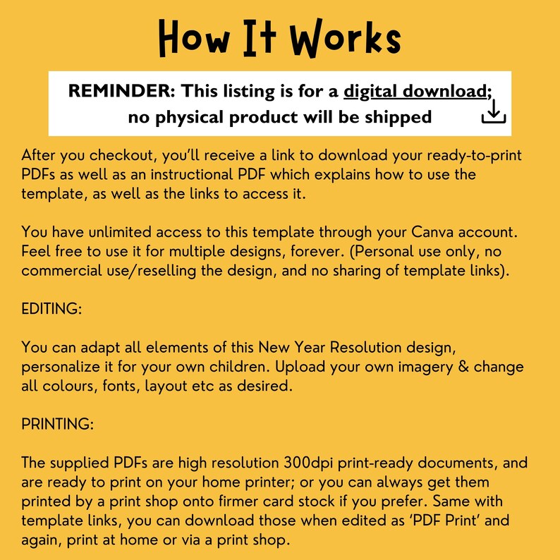 New Year’s Resolution Printable for Kids New Year 2024 Printable ...