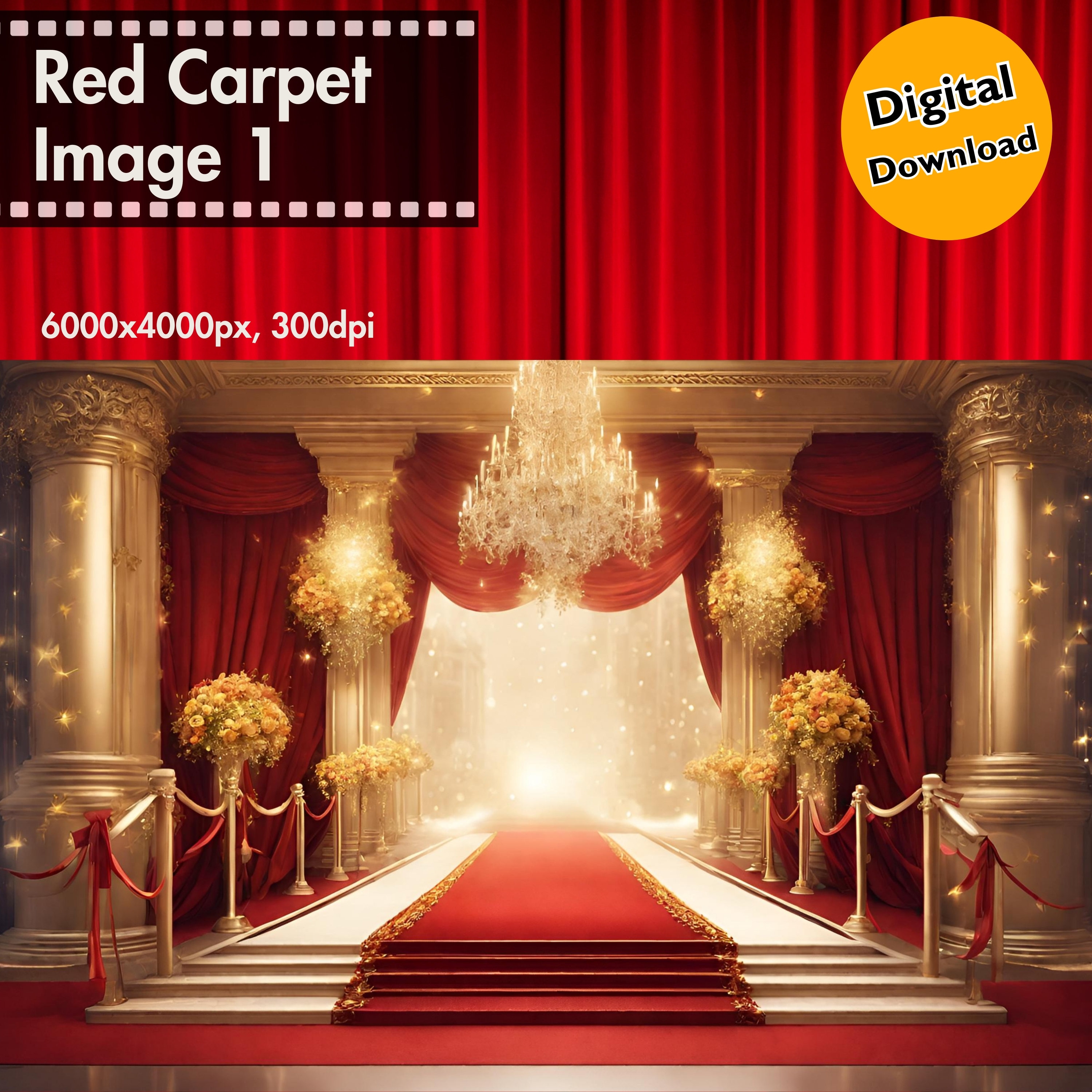 Set of 5 Red Carpet Photography Backdrops for Photography Background ...