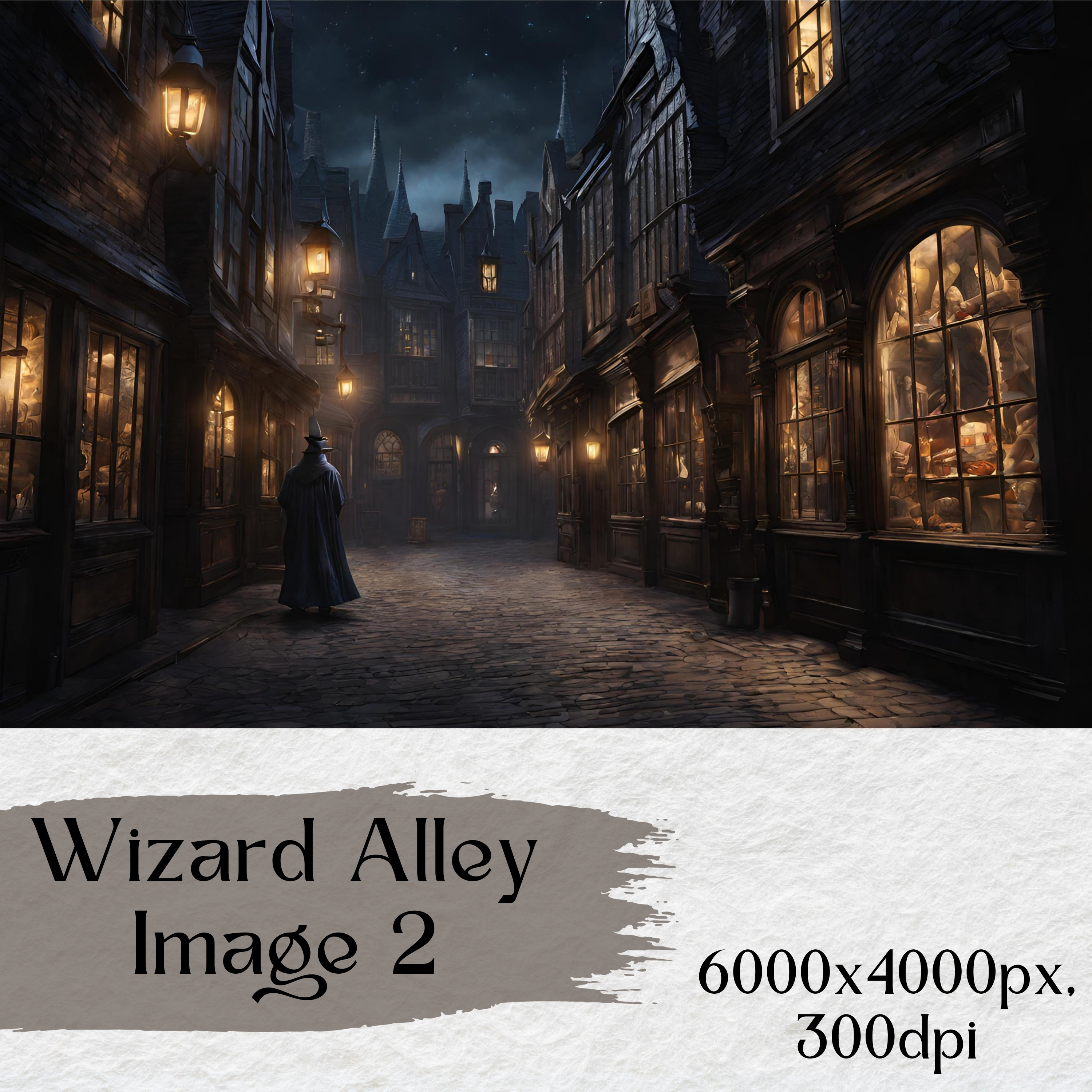 Set of 5 Wizard Alley Photography Backdrops for Photography Background ...