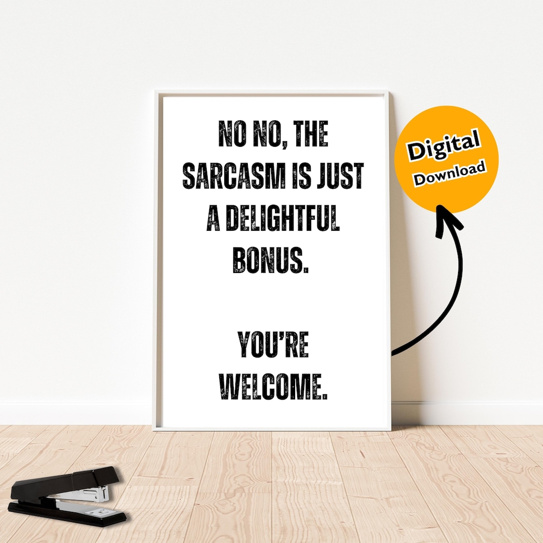 Funny Office Decor for Cubicle Wall Art Funny Office Sign for Home ...
