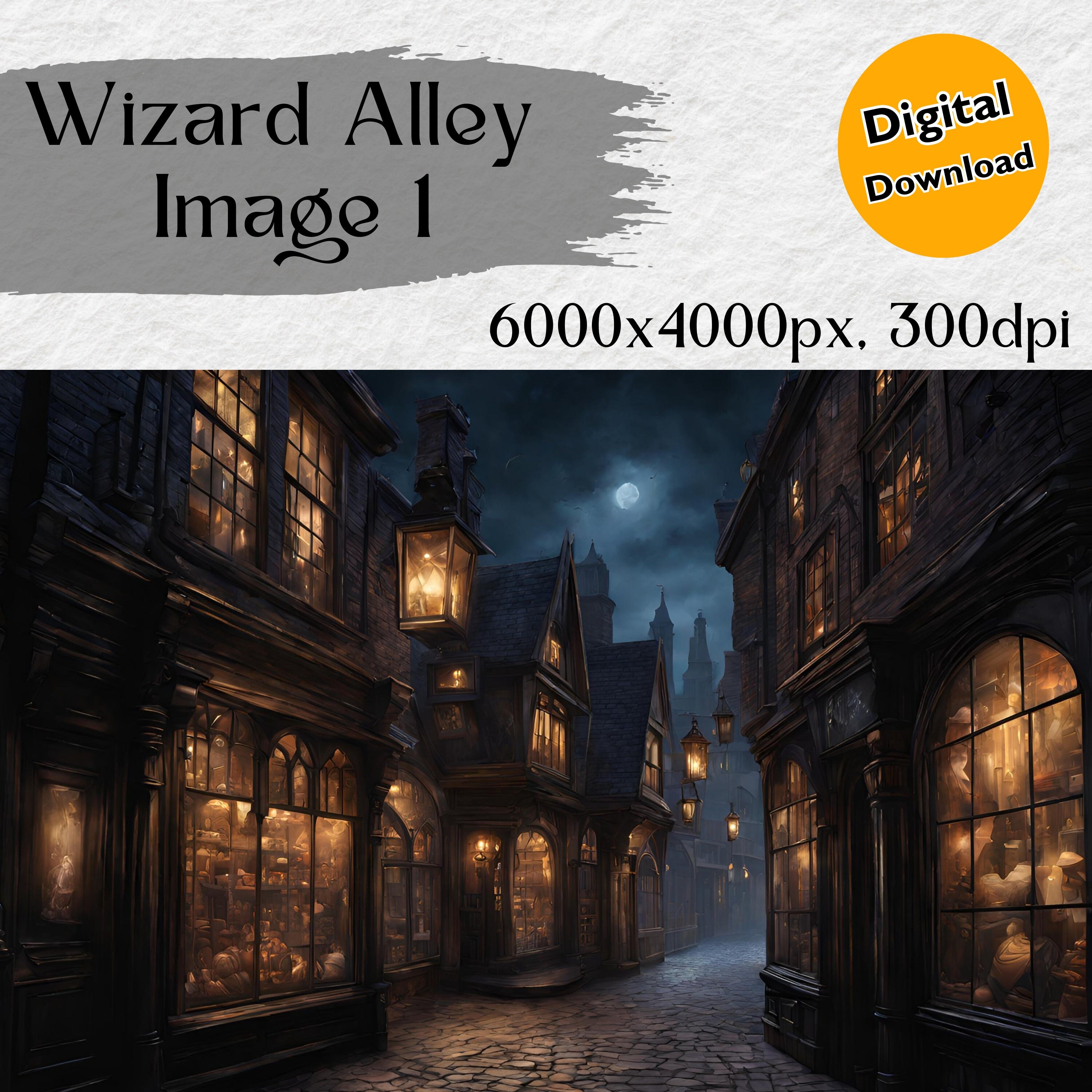 Set of 5 Wizard Alley Photography Backdrops for Photography Background ...