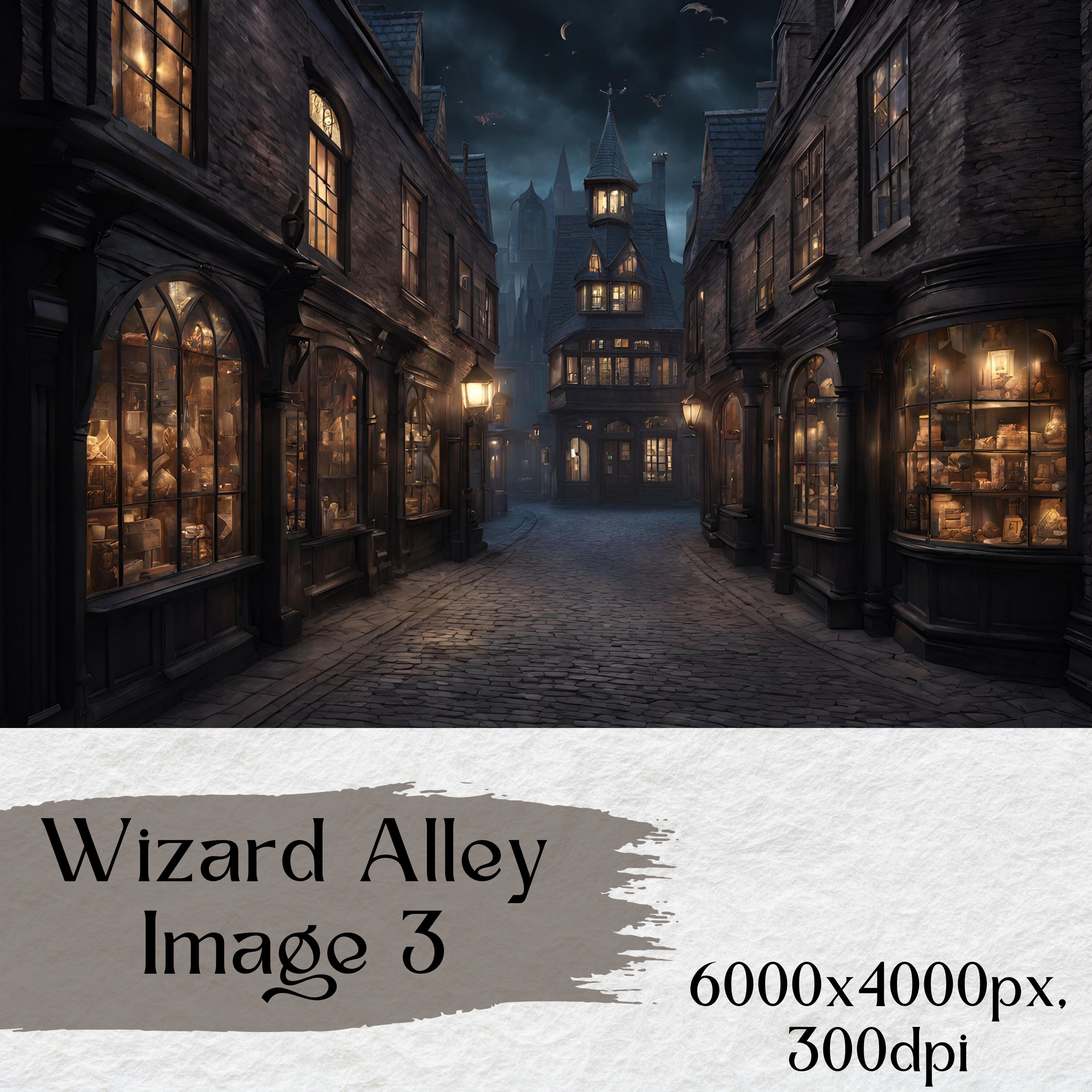 Set of 5 Wizard Alley Photography Backdrops for Photography Background ...