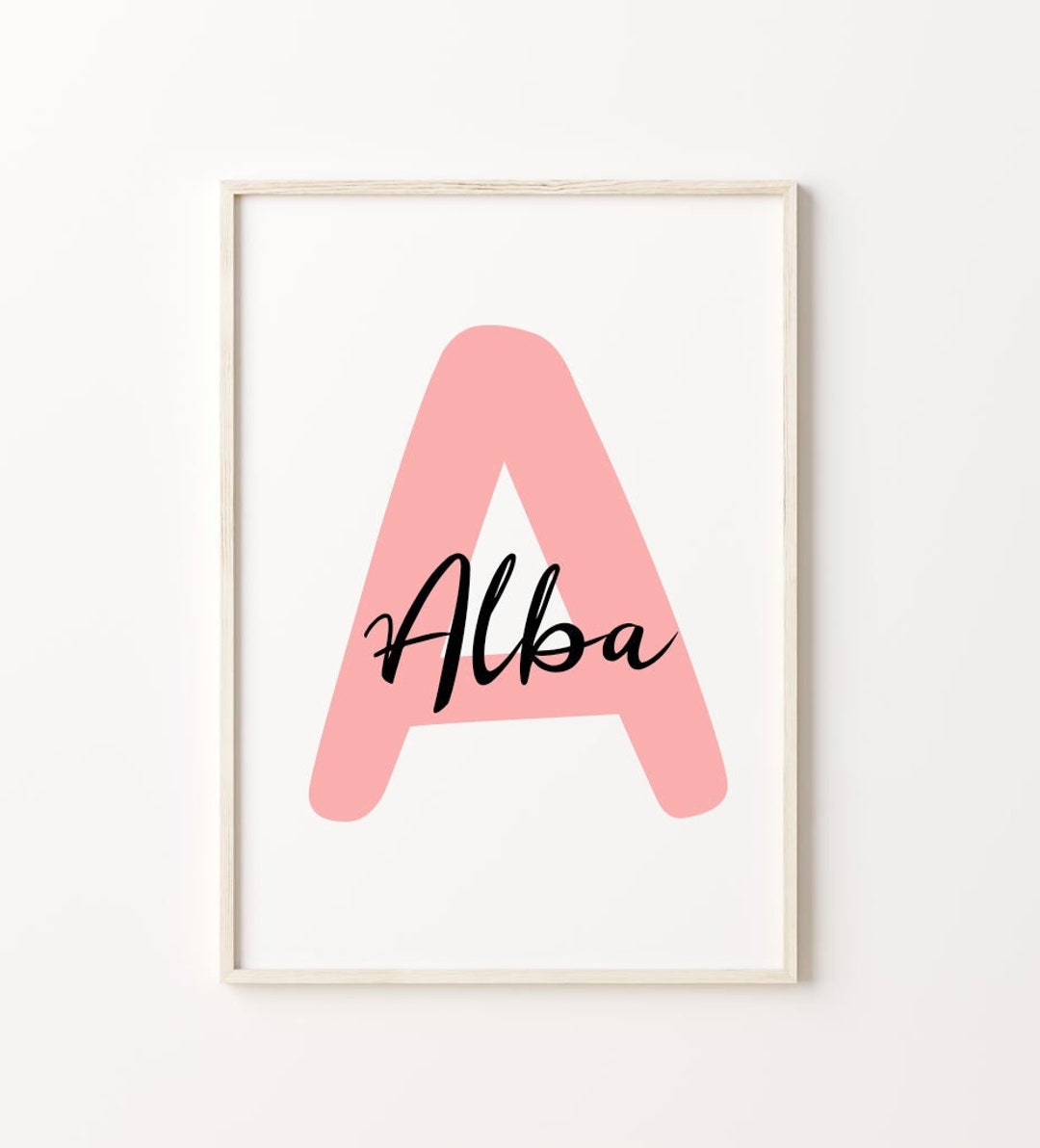 Printable Digital Sheet/personalized Name/poster With Letters ...