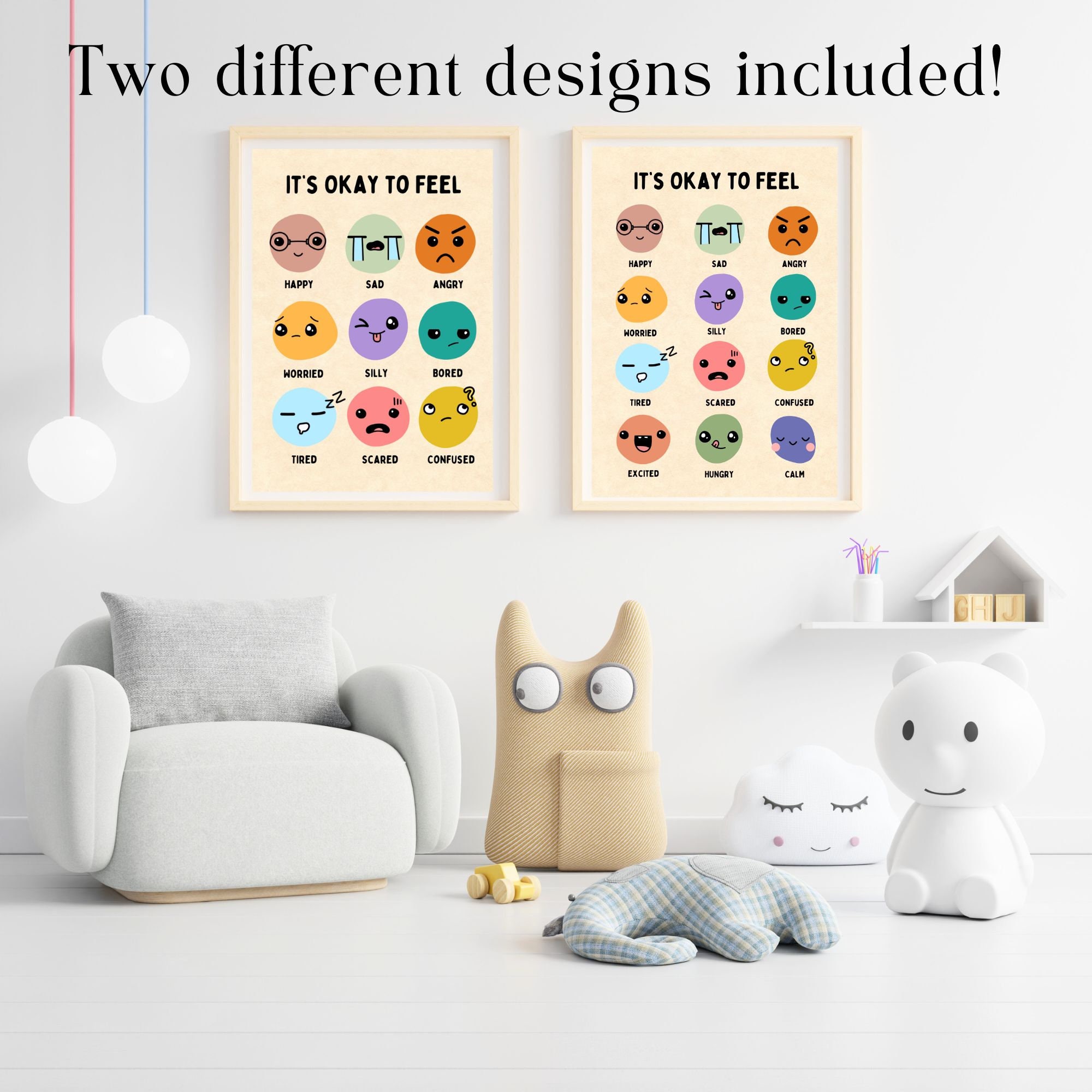 It's Okay to Feel, Boho Classroom Decor, Feelings Poster, My Feelings ...