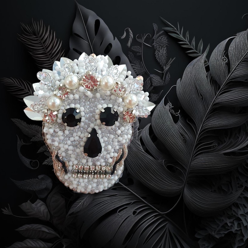 Skull Brooch Etsy
