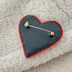 Red Heart Brooch_shining Brooch for Valentine's Day - Etsy