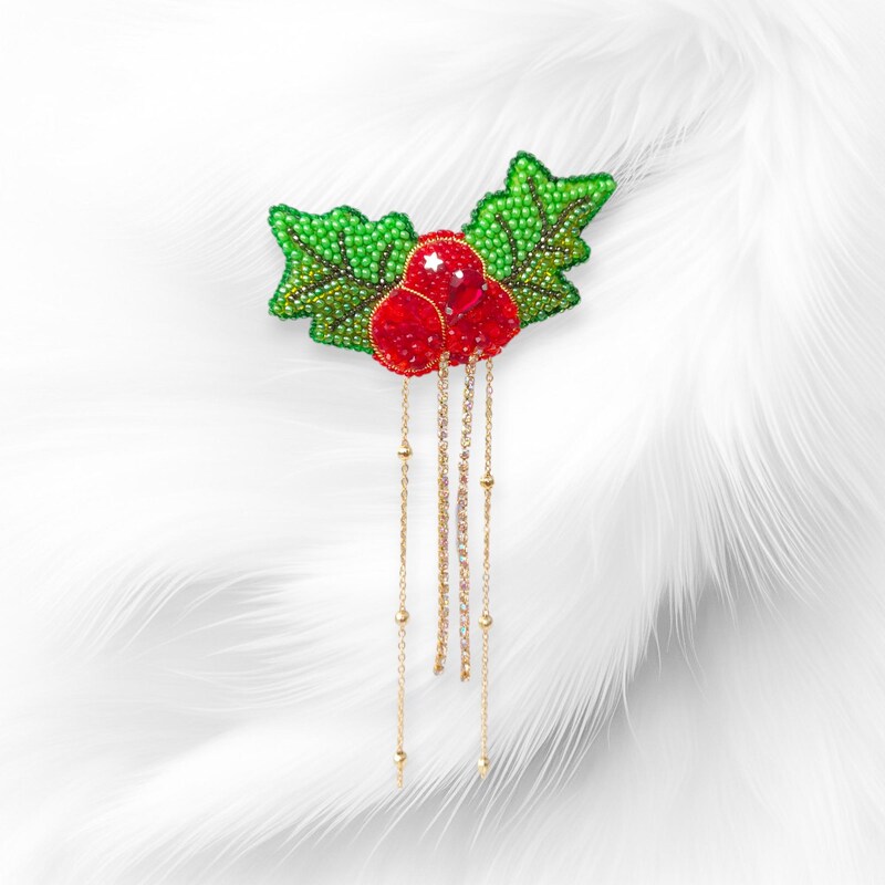 Holly Brooch - Etsy