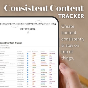 Notion Content Tracker, Content Planner, Content Calendar, Content ...