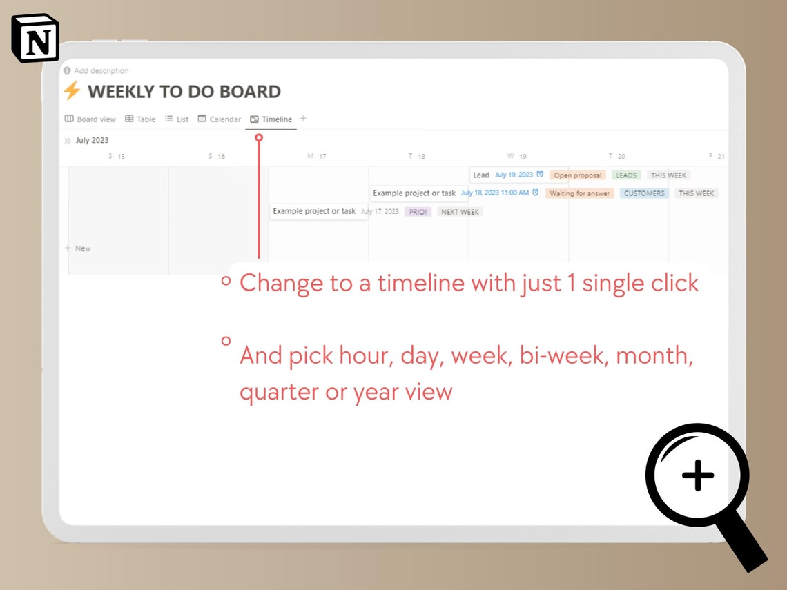 Notion Template Weekly to Do Board to Do List Kanban Board Project ...