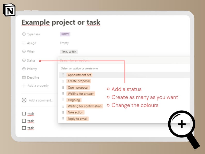Notion Template Weekly to Do Board to Do List Kanban Board Project ...