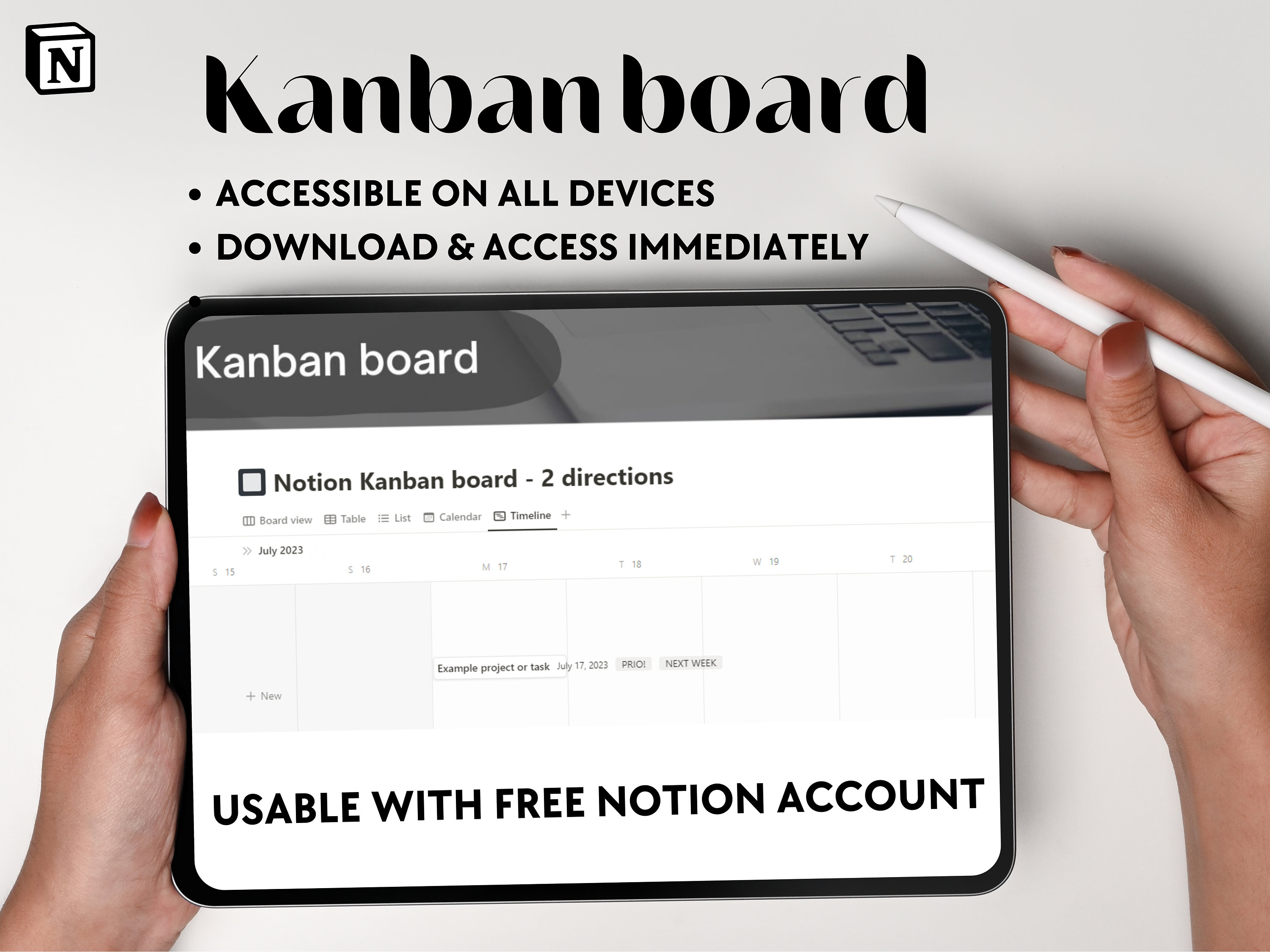 Notion Kanban Board Notion Template Weekly to Do Board to Do List ...