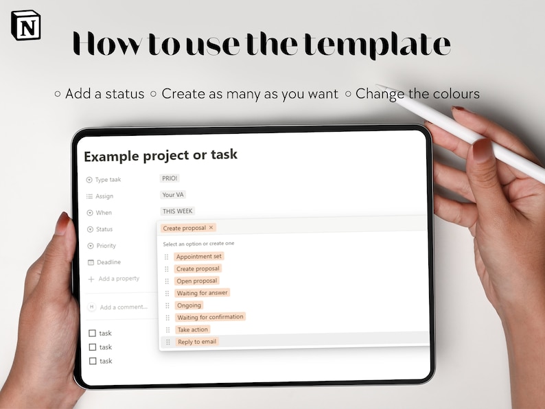 Notion Kanban Board Notion Template Weekly to Do Board to Do List ...