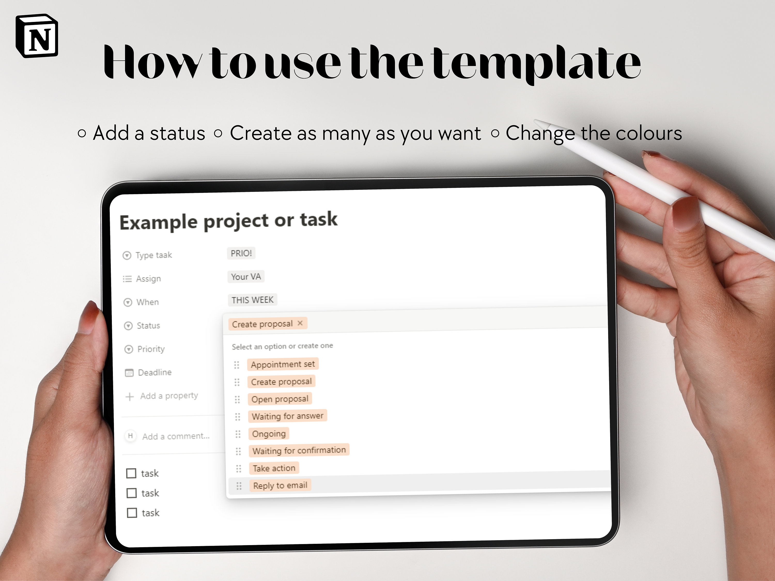 Notion Kanban Board Notion Template Weekly to Do Board to Do List ...