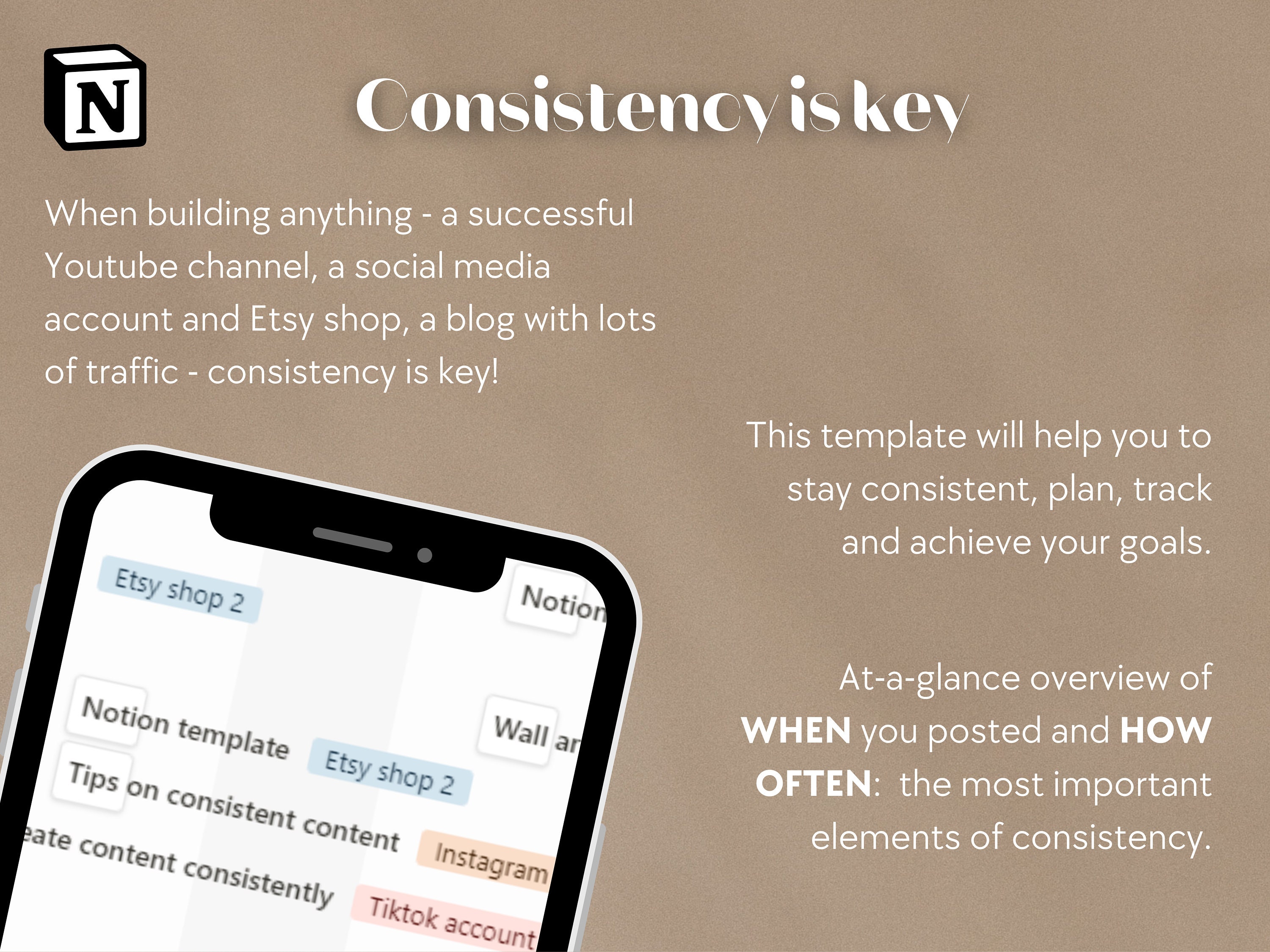 Notion Content Tracker, Content Planner, Content Calendar, Content ...