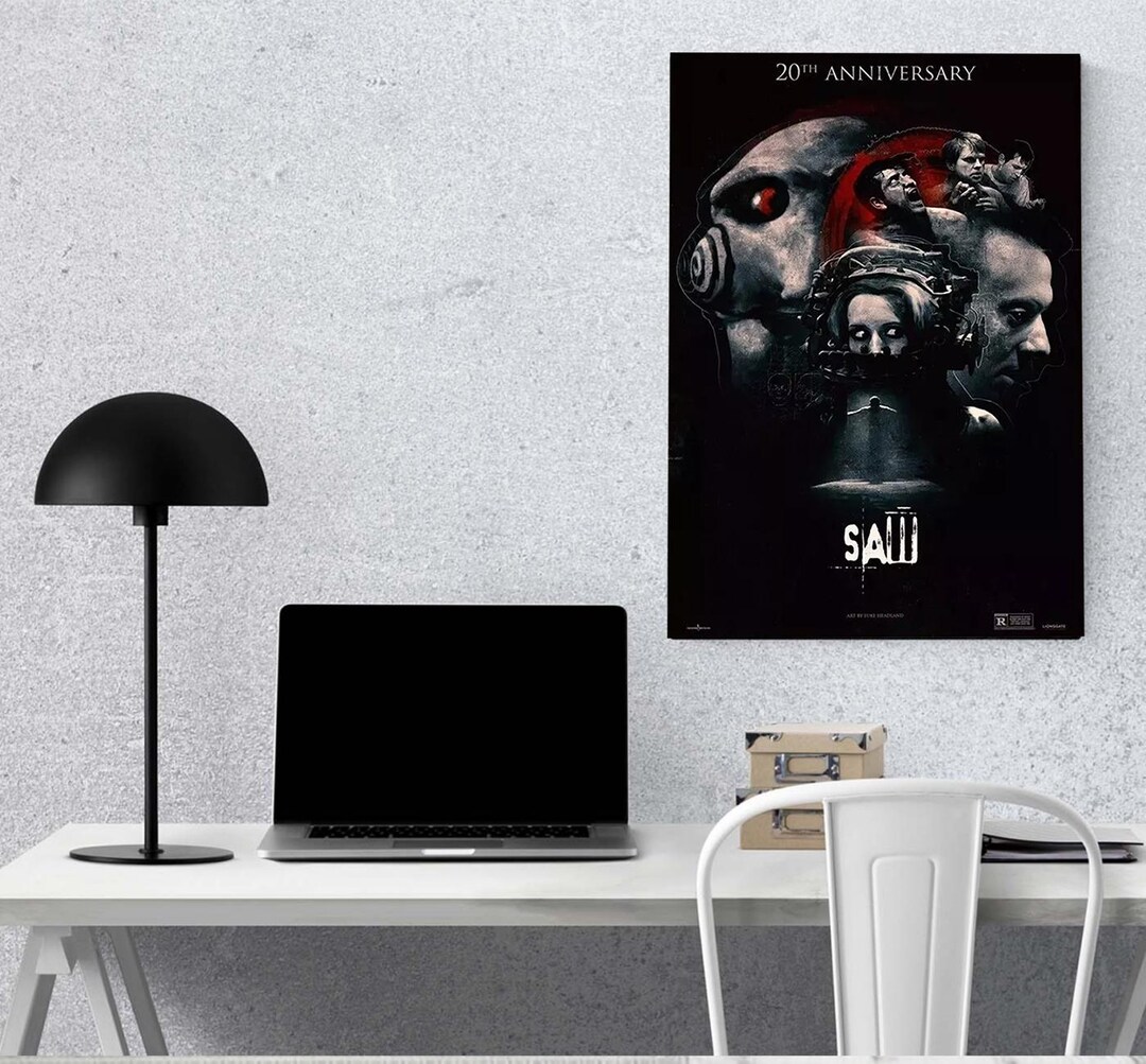 20th Anniversary Saw Movie Poster, Home Decor, Gift Idea, Gift for Fans ...