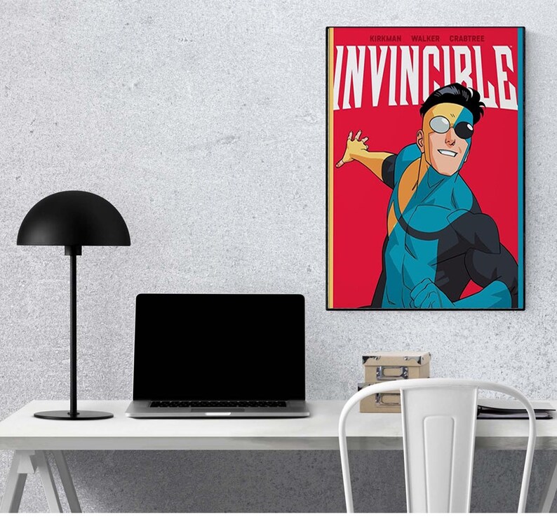 Invincible Season 2 Animated Superhero Poster, Home Decor, Vintage ...