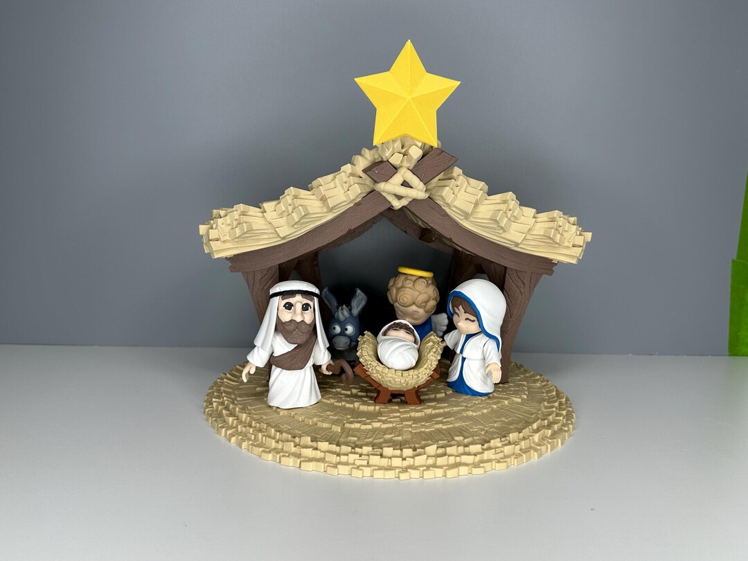 Unique 3d-printed Nativity Scene Made With Love - Etsy