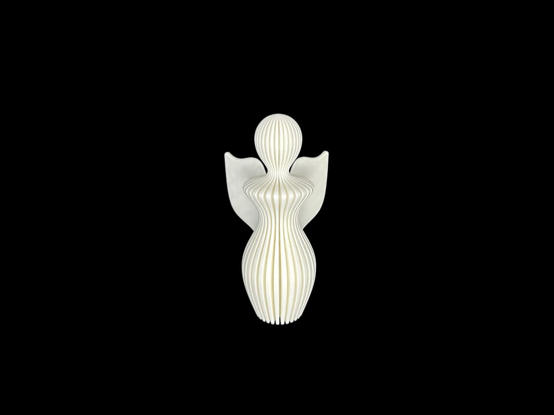 Minimalist Modern Angel – 3D Printed Decorative Figure | Stylish ...