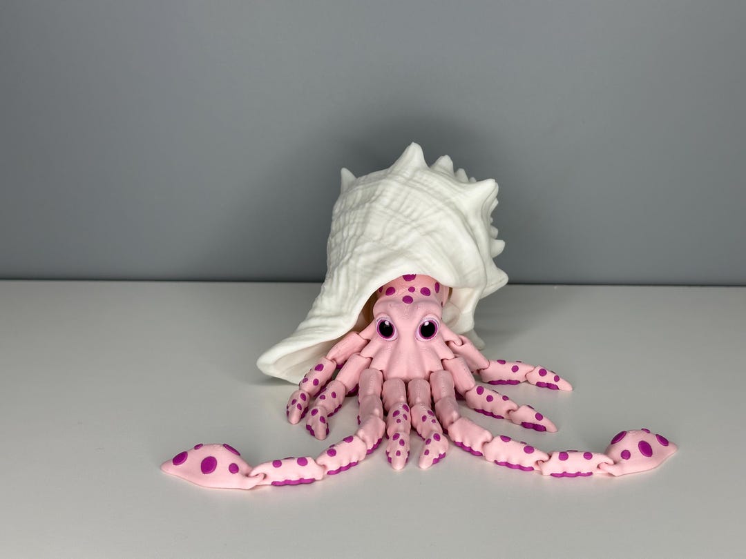 Charming 3d-printed Movable Octopus sky With Shell Unique Decor ...