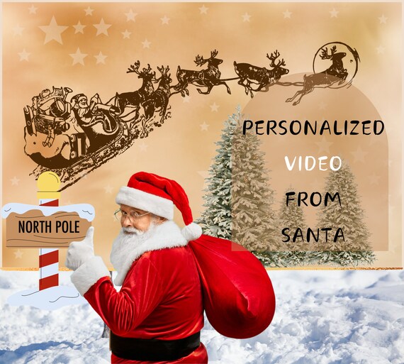 Personalized Santa Claus Video Greeting for the Best Child of This Year your Child Photo and Learn More in the Story of One Santa s Day Etsy