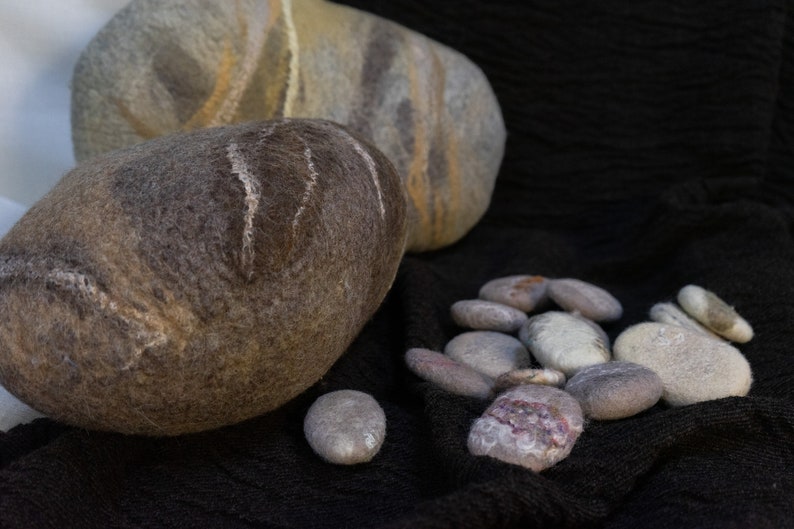 Tutorial Felting Stone Interior Felt Stone Pattern Art Stone Wool. Art ...