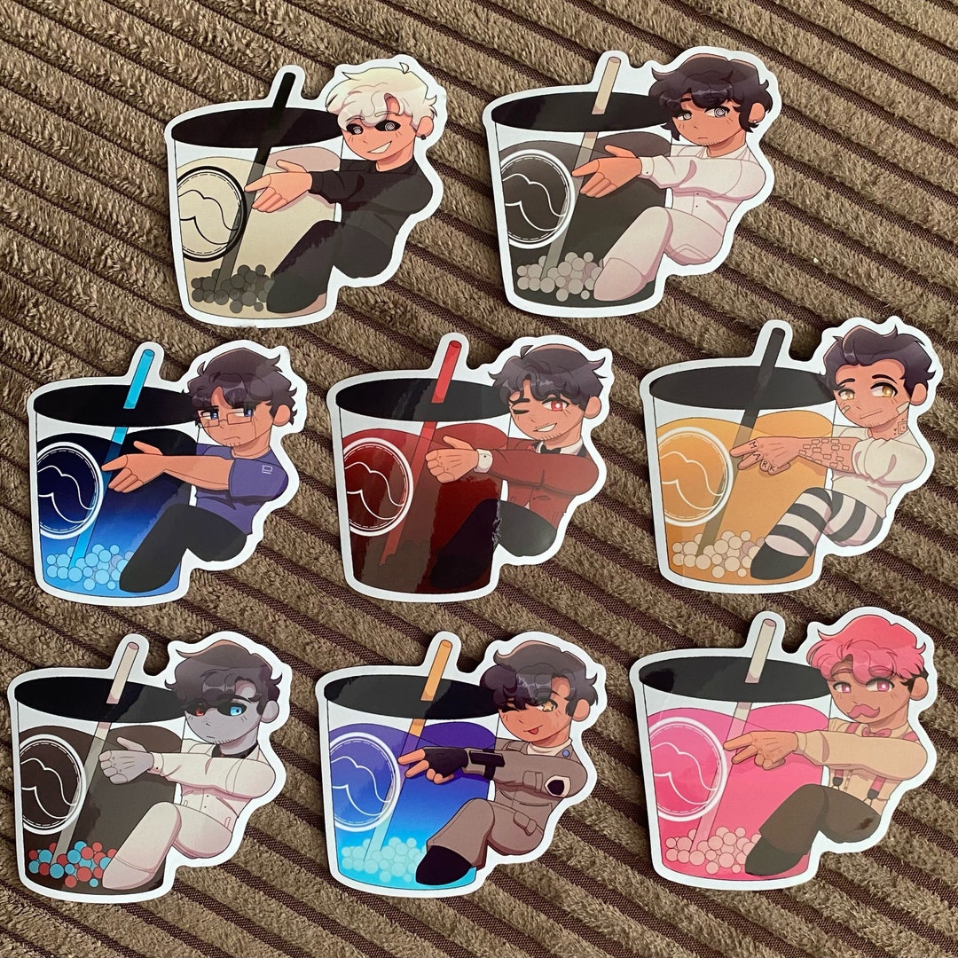 Markiplier Ego Vinyl Stickers || Boba Tea - Etsy