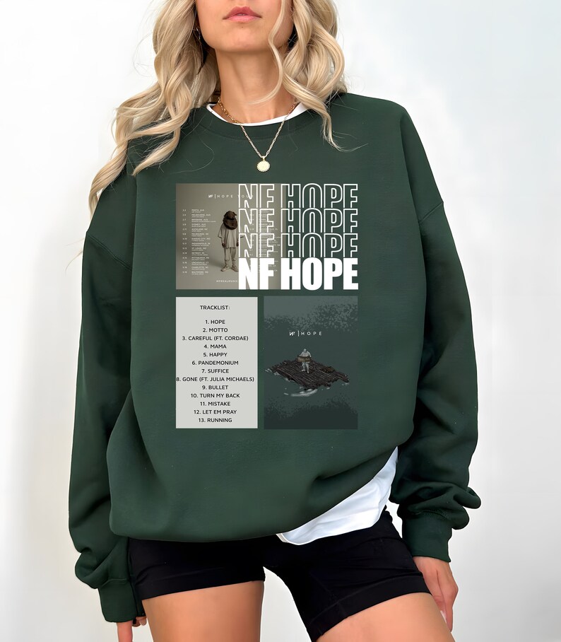 NF Hope Album Comfort Colors, NF Hope Tour 2024 T-shirt, NF Fan Gifts ...
