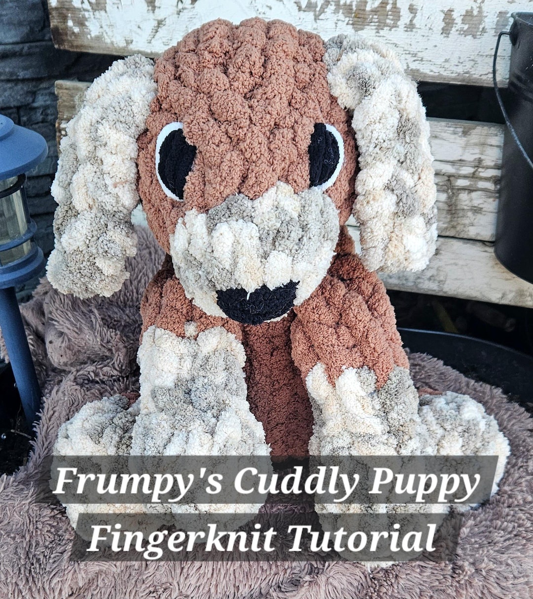 Frumpy's Cuddly Puppy Finger-knit Tutorial - Etsy