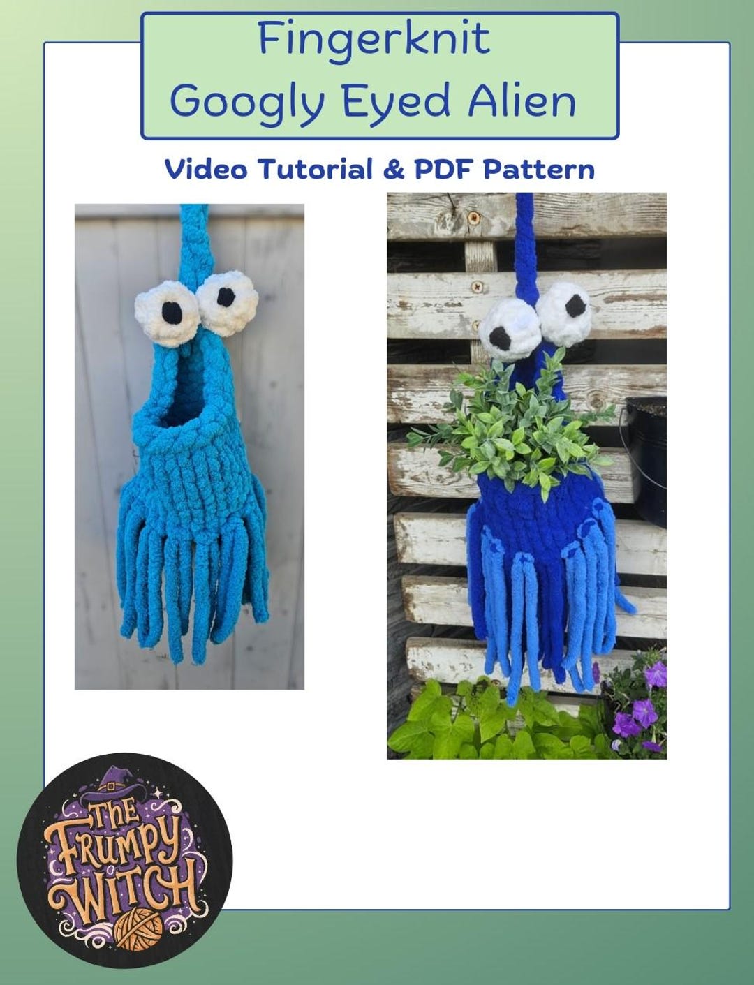 Fingerknit Googly Eyed Alien Tutorial - Etsy