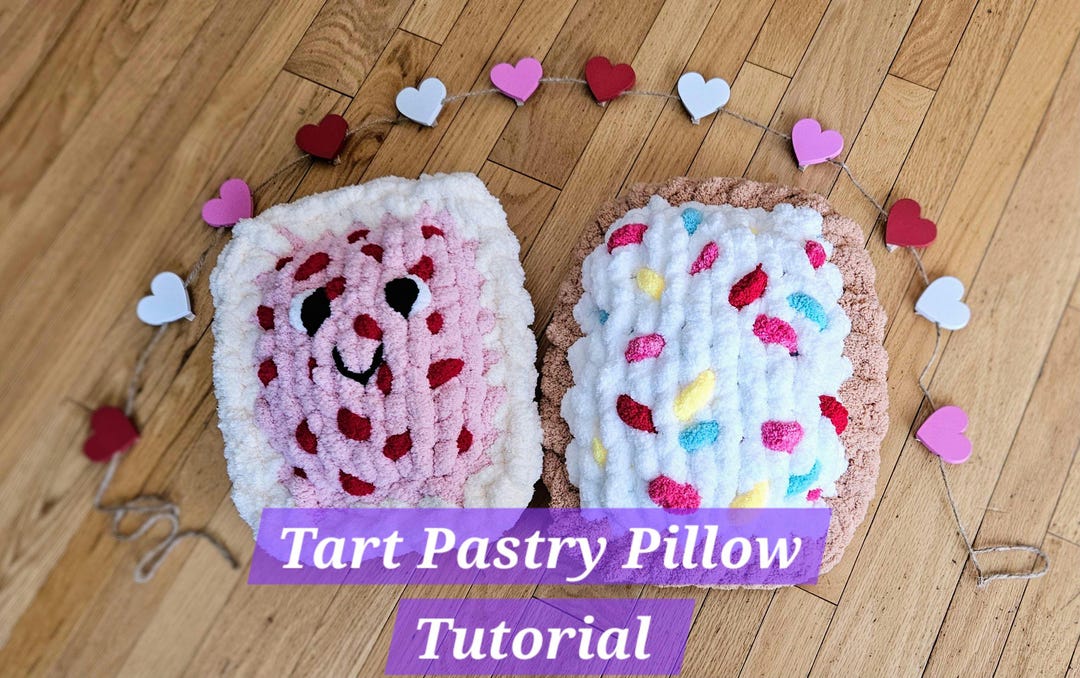 Finger Knit Tart Pastry Pillow Tutorial - Etsy