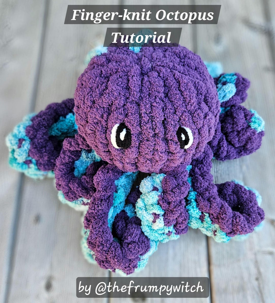 Finger-knit Octopus Tutorial - Etsy