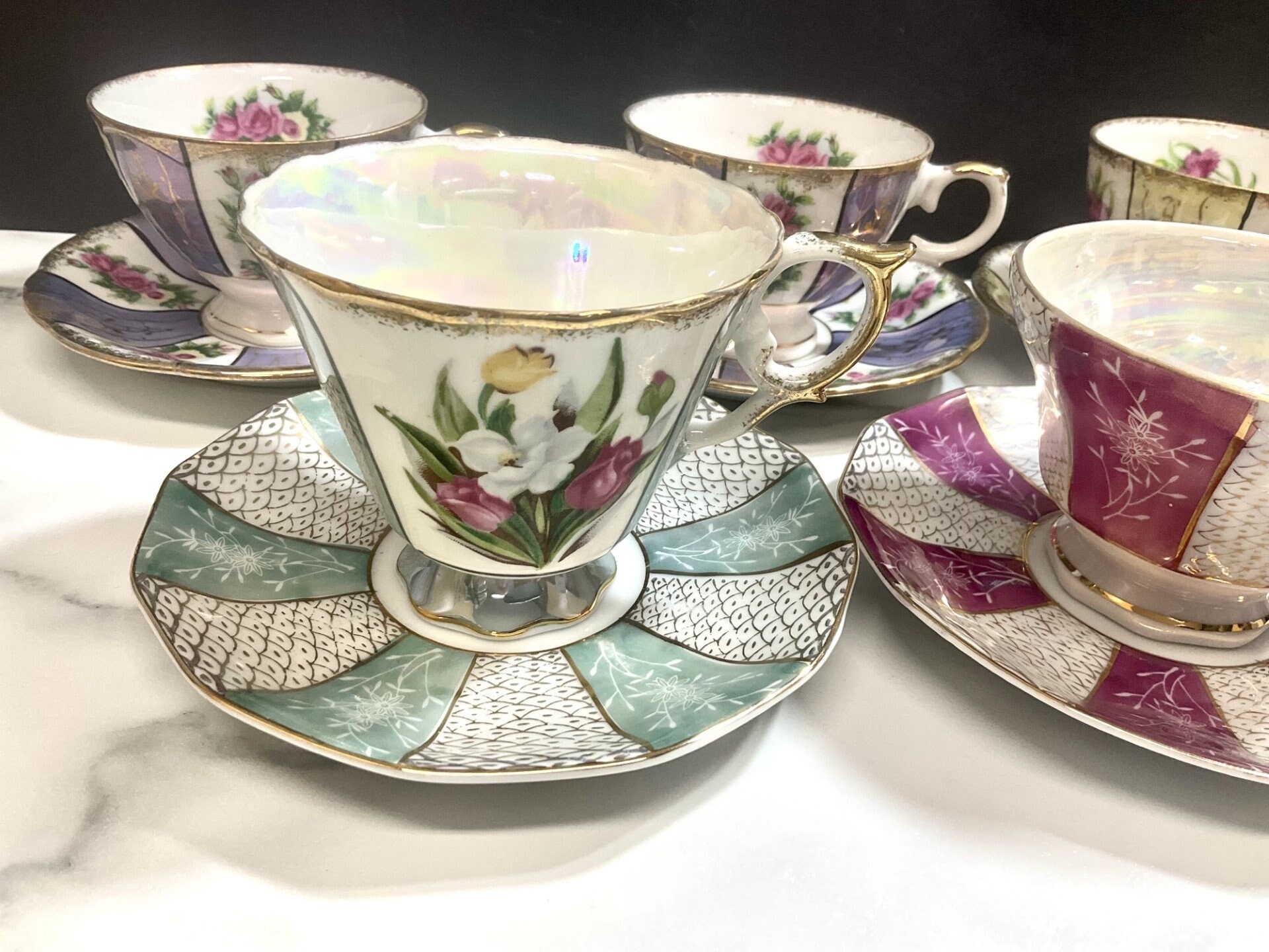 Vintage Cups and Saucers, Cups and Saucers, Dining and Kitchen, Home ...